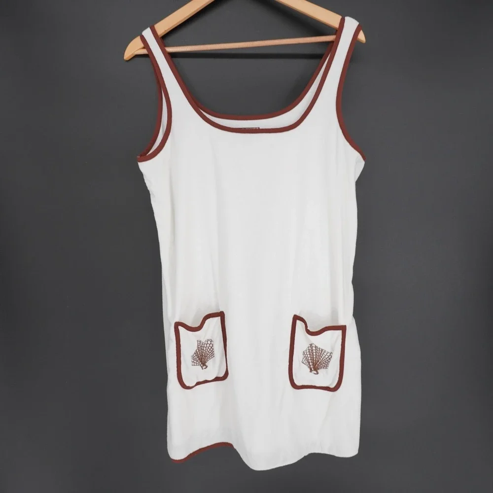 Tuckernuck | Dresses | Tuckernuck Ivory Embroidered Beach Terry Cloth ...